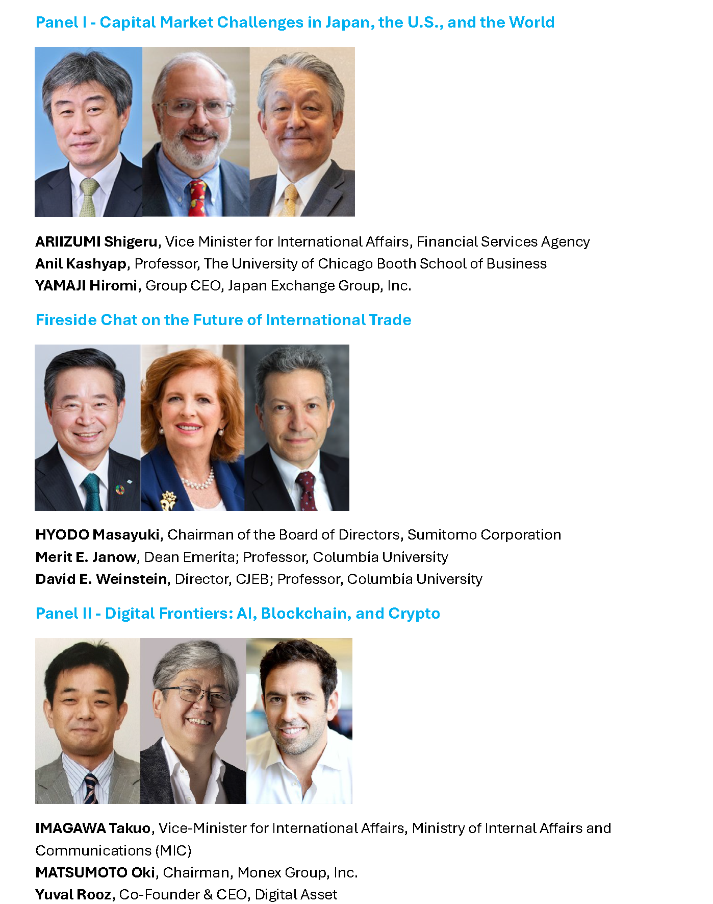 CJEB Annual Tokyo Conference | Columbia Business School