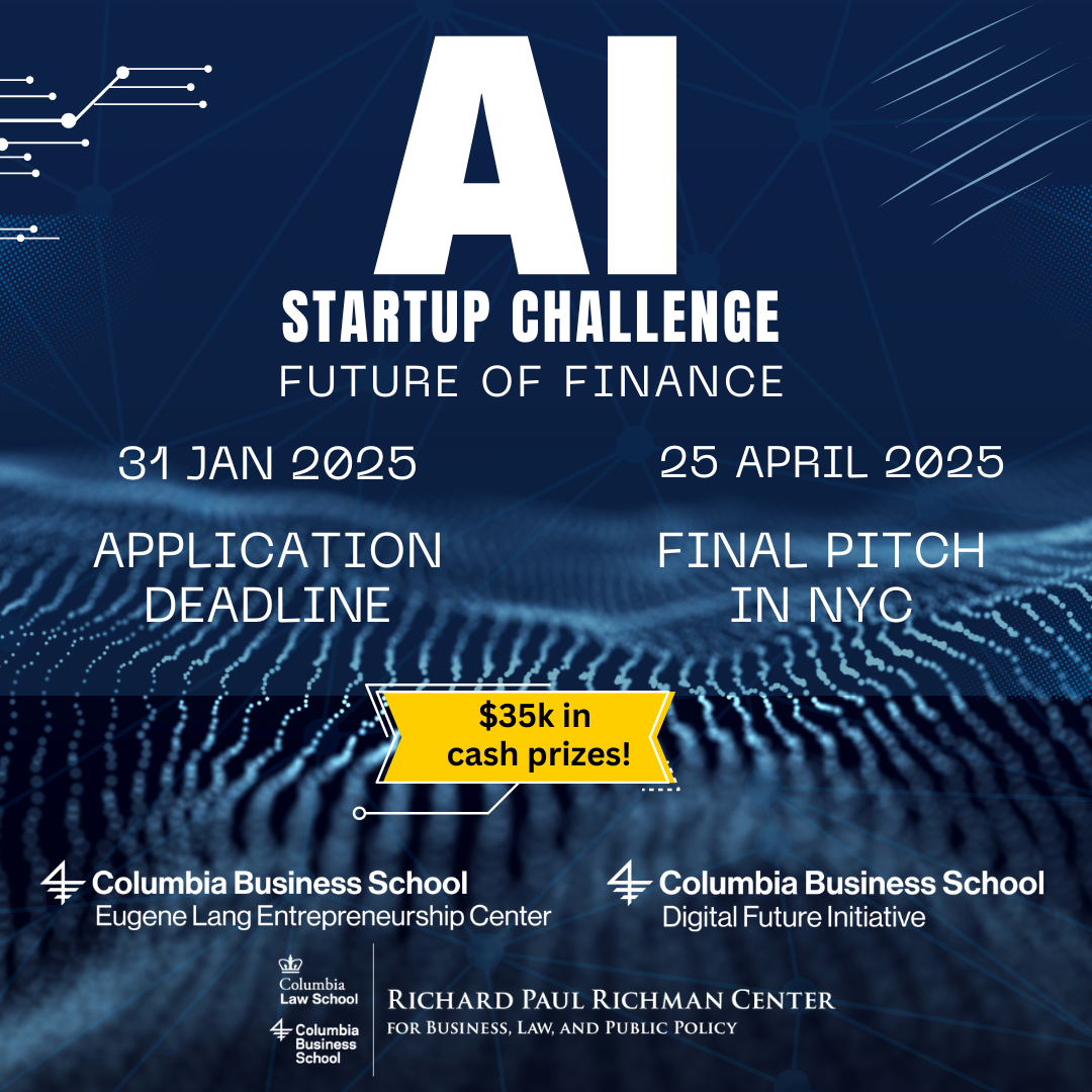 AI Startup Challenge: Future of Finance | Columbia Business School