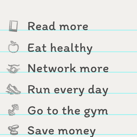 new year resolution display